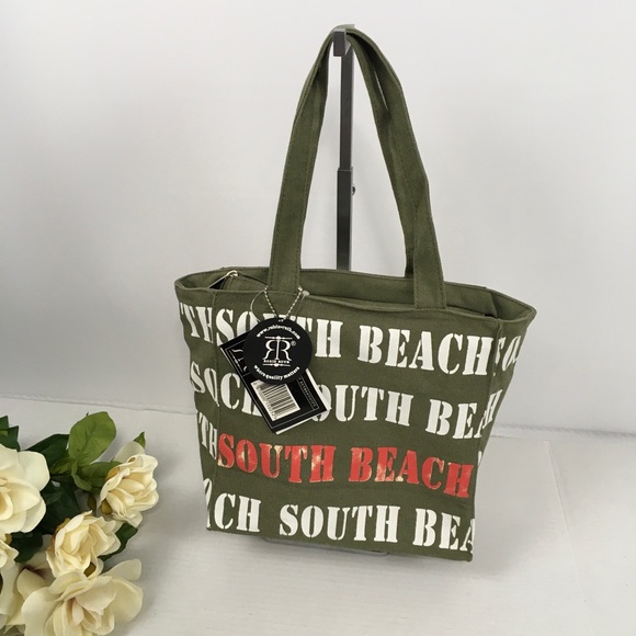 Robin Ruth | Bags | Robin Ruth Canvas Tote Bag South Beach | Poshmark